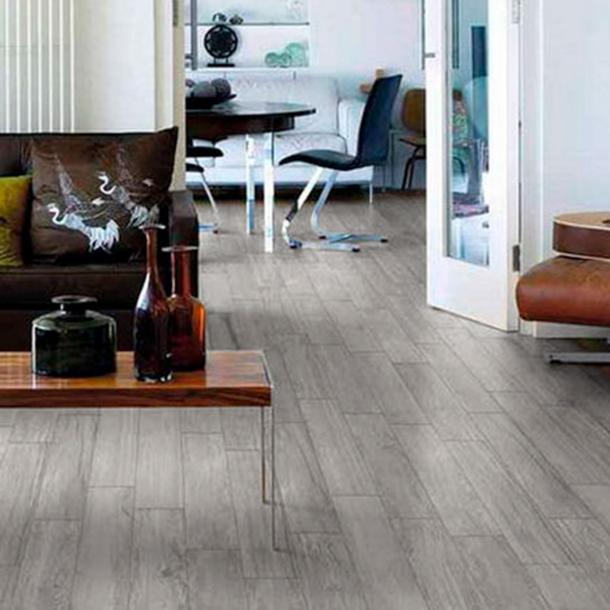 Piso Gres Porcelánico Kamen Siva 15x90 - AB Kupfer