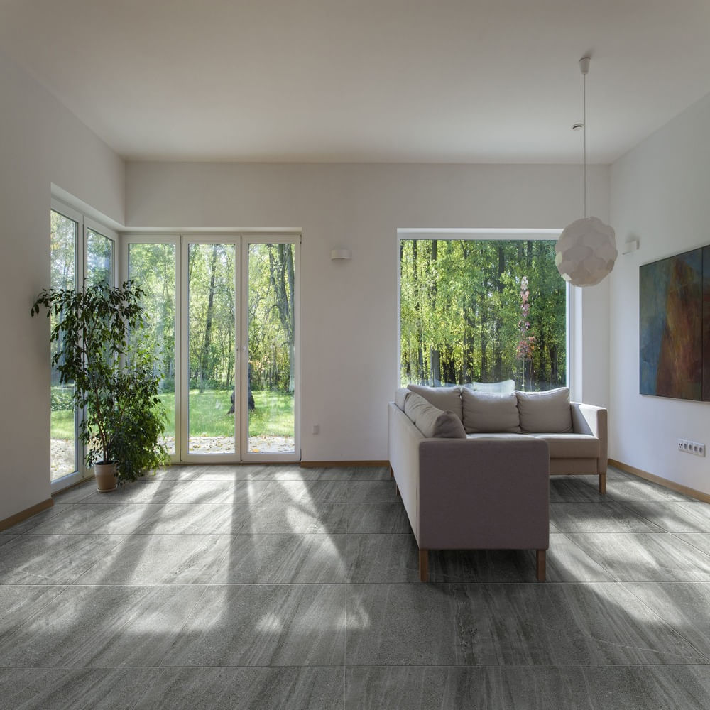 Piso Gres Porcelanico Sandstone Grey Matt 30x60 cms - AB Kupfer